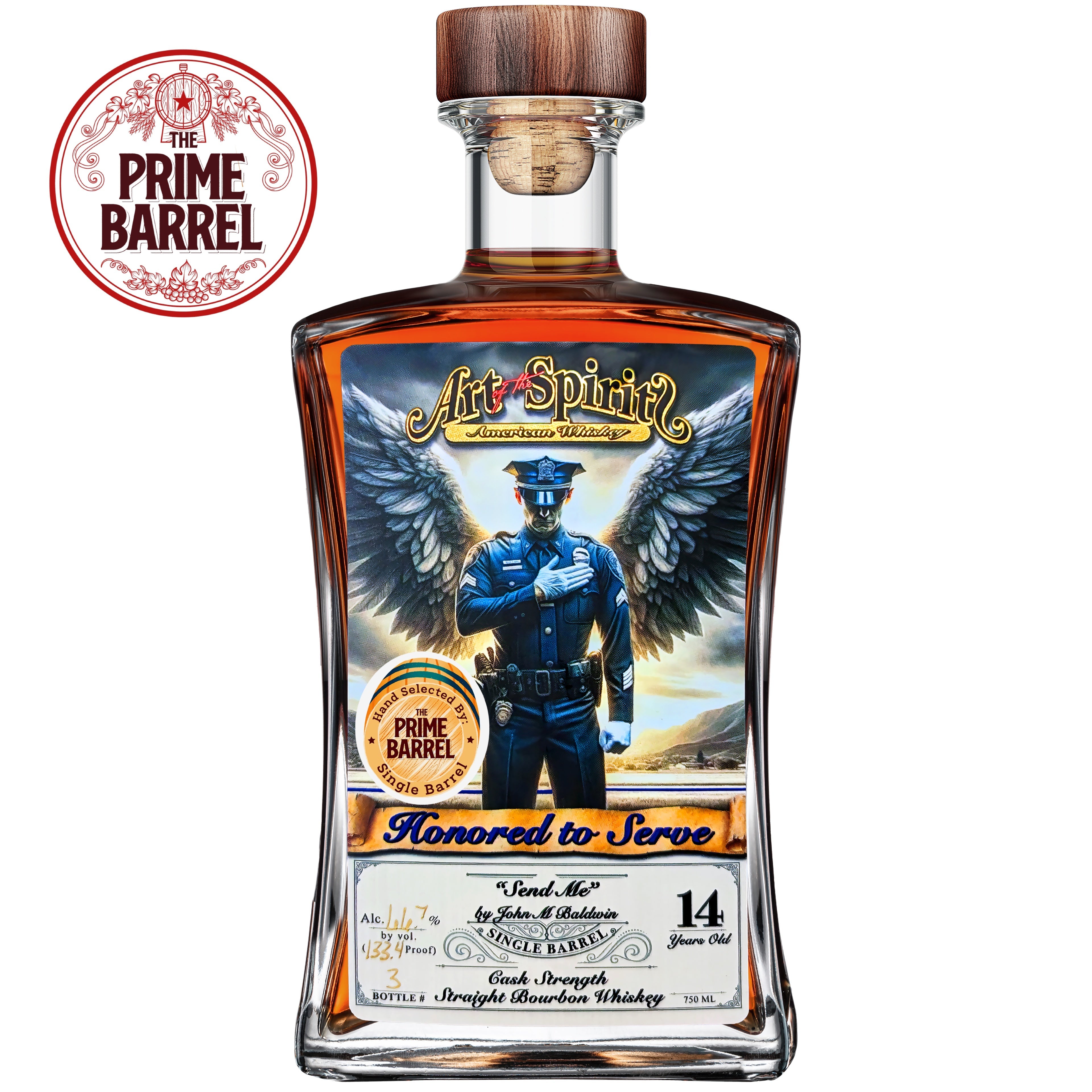 Art of The Spirits "Honored To Serve" 14 Year Old Single Barrel Bourbo ...