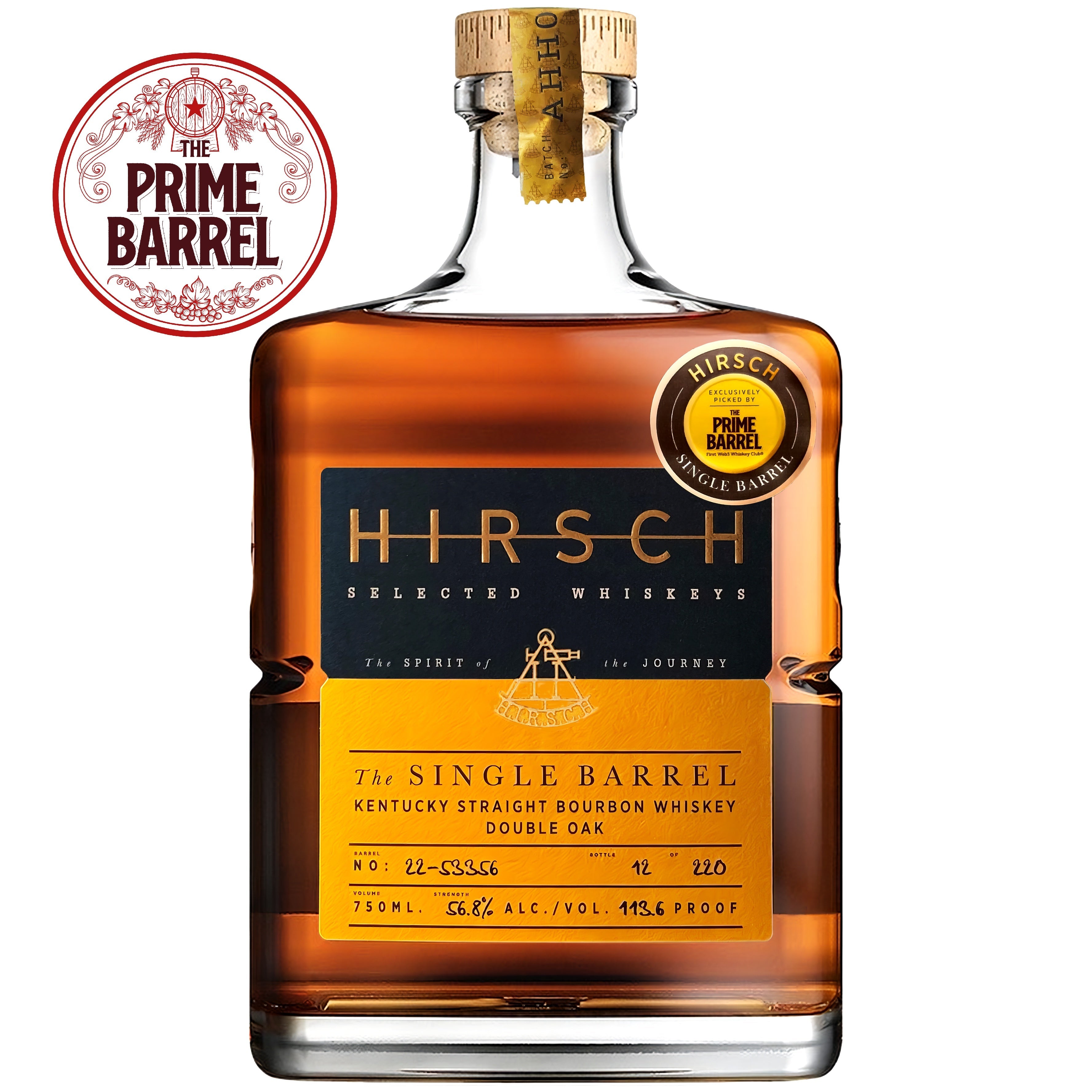 Hirsch 10 Year "Double Down" Old Single Barrel Double Oaked Kentucky S ...