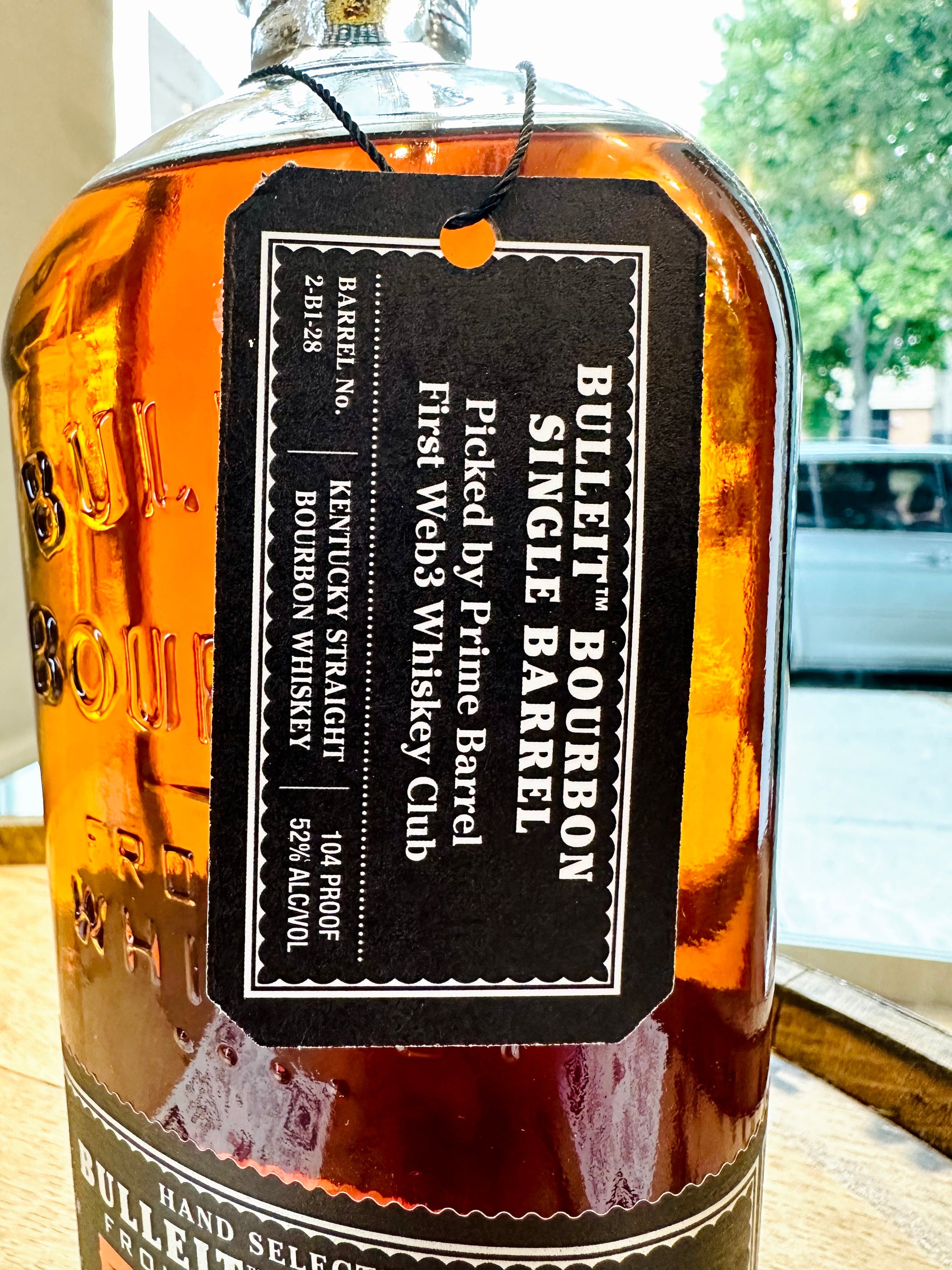 Bulleit Bourbon 15 Year “Cannonball” Single Barrel Kentucky Straight B ...