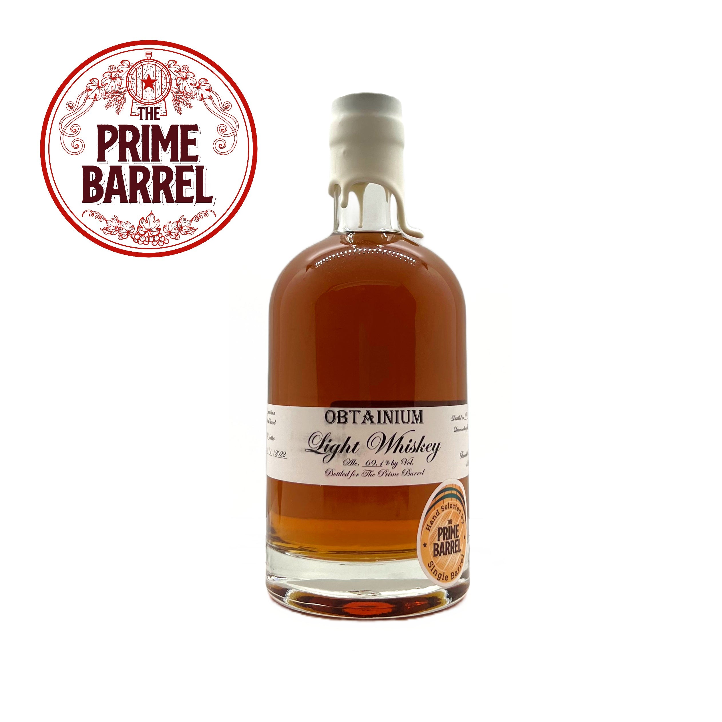 Obtainium 15 Years Single Barrel Light Whiskey The Prime Barrel Pick ...