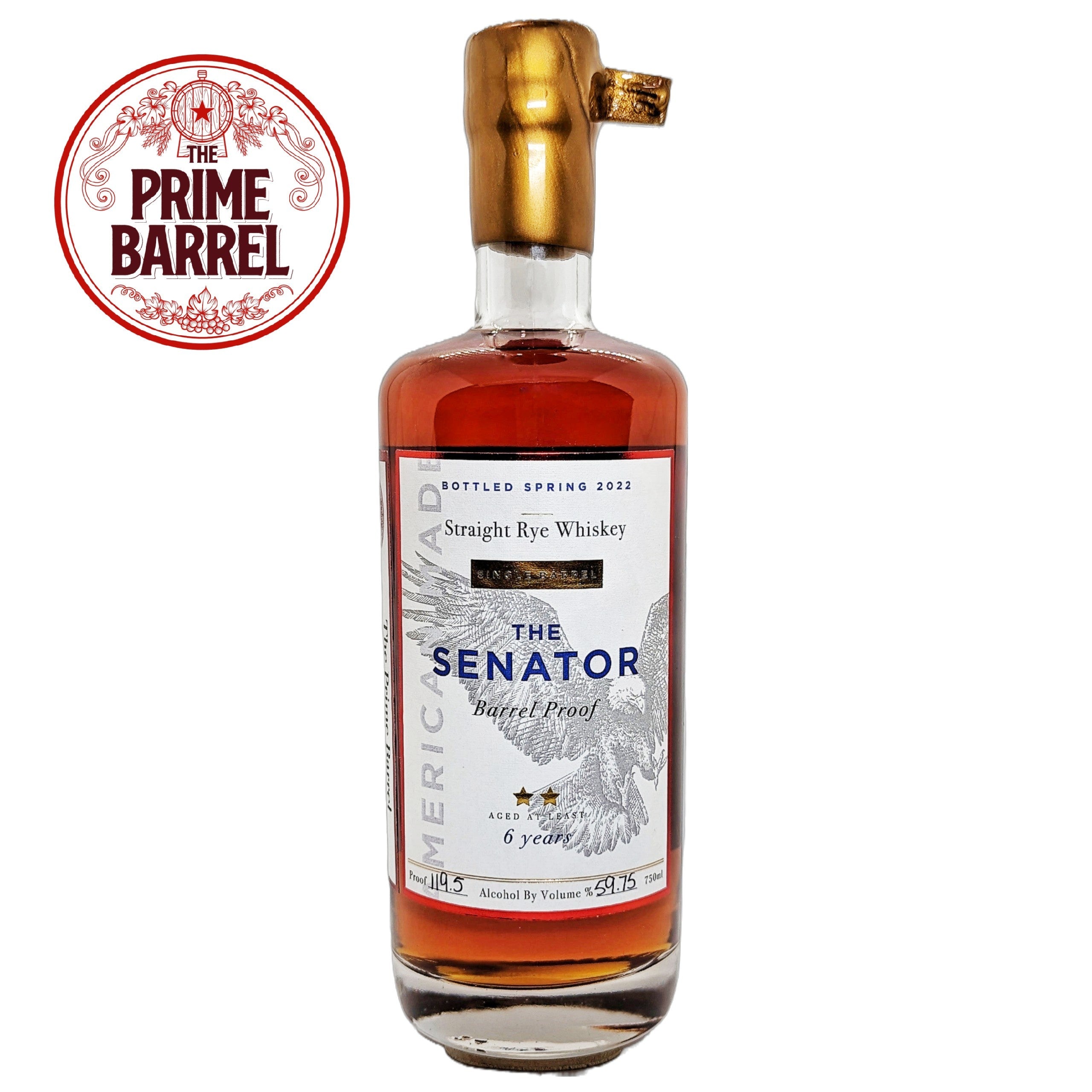 The Senator "Filibuster of Flavor" 7 Year Old Barrel Proof Straight Ry ...